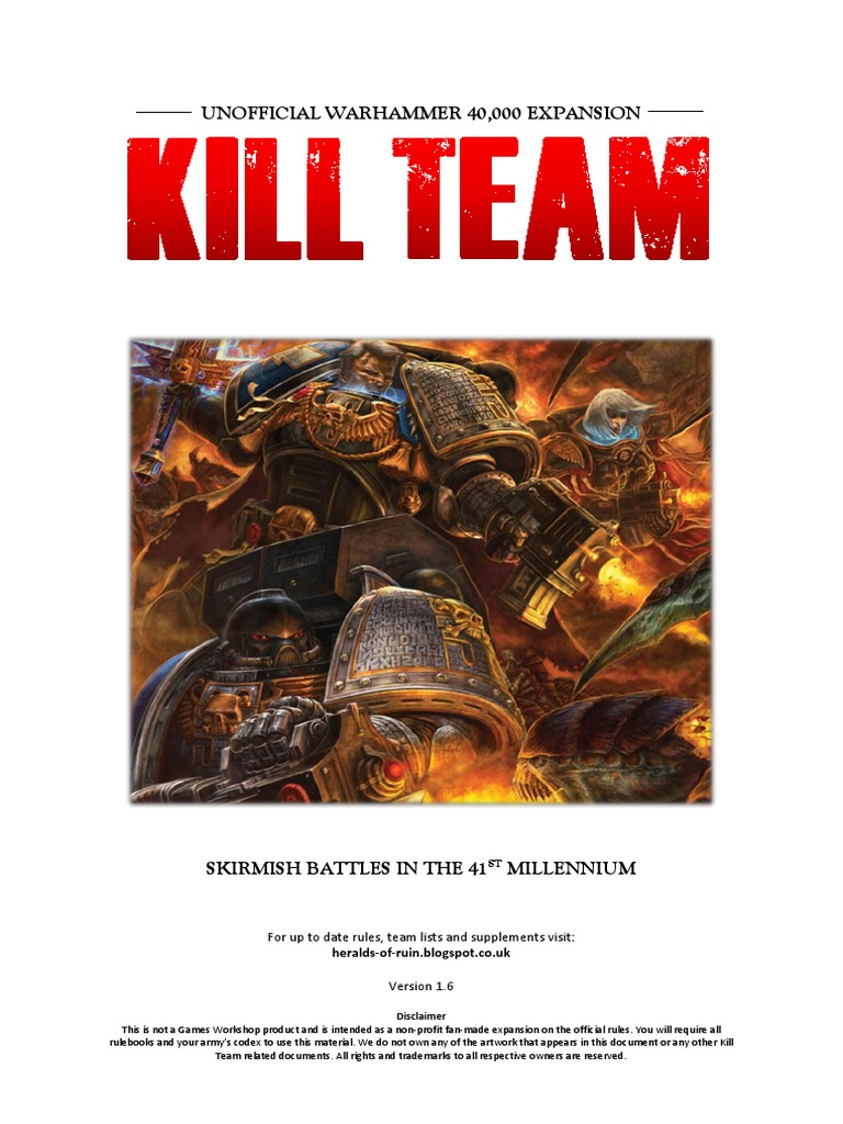 Kill Team Rules v1.6 | PDF | Leisure | Armed Conflict
