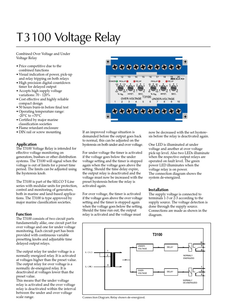 T3100 | PDF | Relay | Electronic Engineering