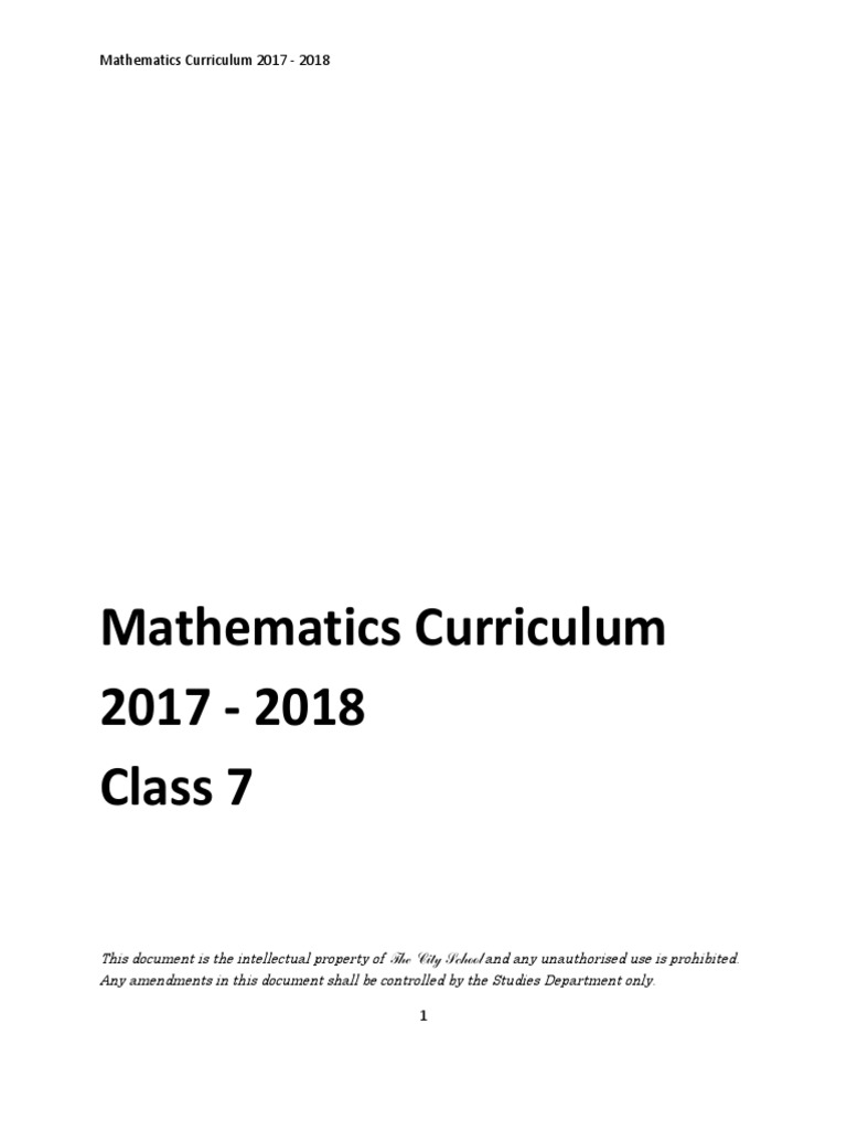 Mathematics Class 7 | PDF | Area | Rounding