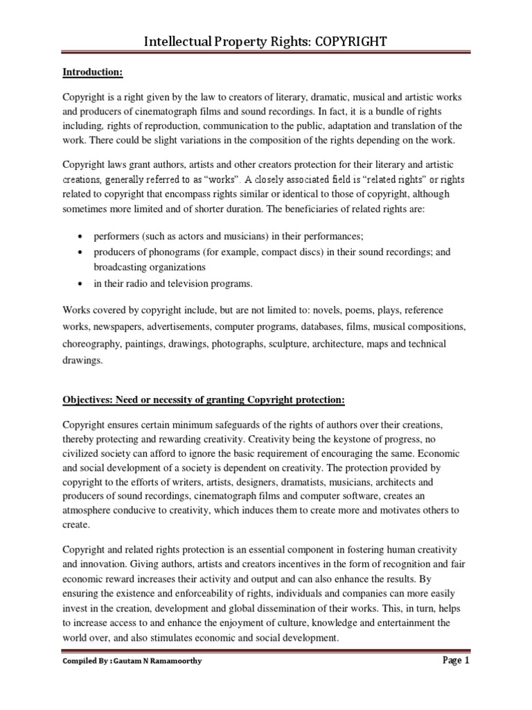 Copyright PDF | Download Free PDF | Copyright | Damages