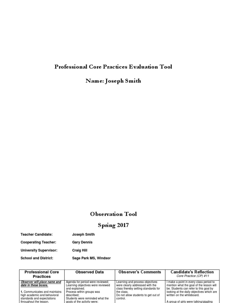 Teacher Candidate Evaluation Tool | PDF | Educational Assessment | Homework