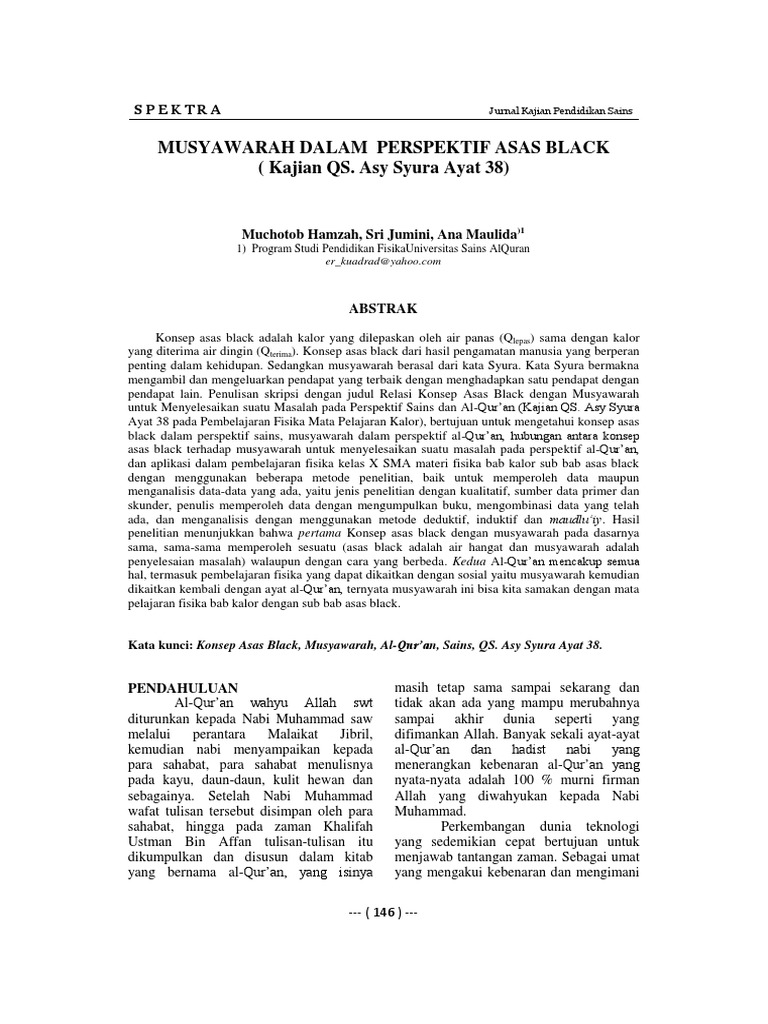 Jurnal Asas Black 1 PDF | PDF