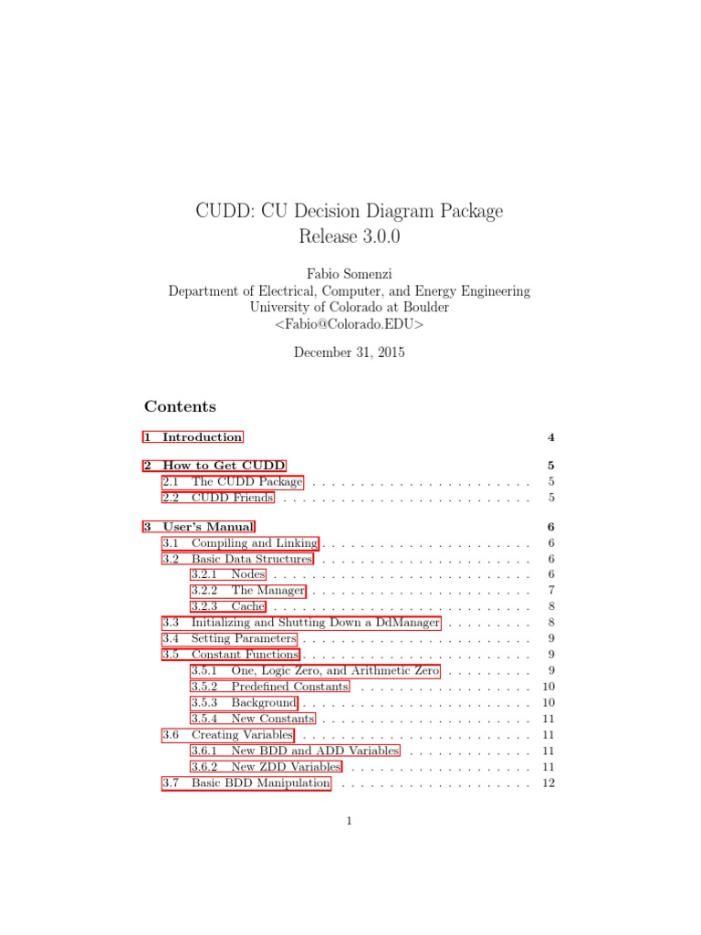 Cudd | PDF | Subroutine | Pointer (Computer Programming)
