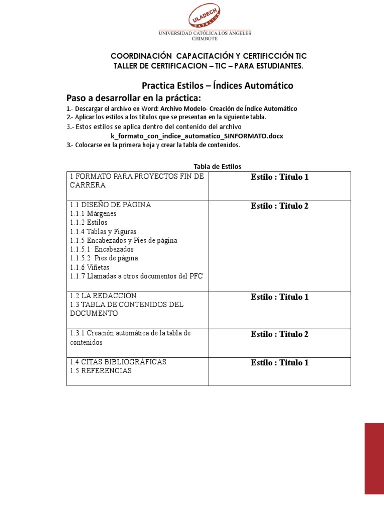 Practica Indice Automatico | PDF