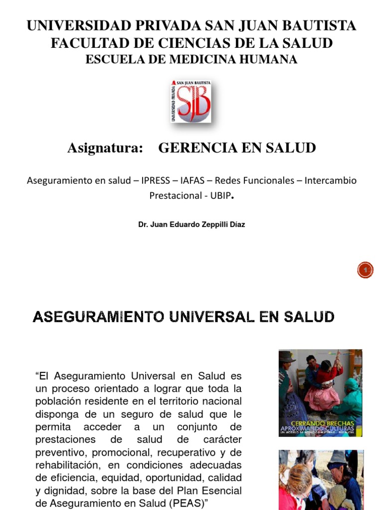 Clase 8 - Exposición IPRESS - IAFAS - Redes - Intercambio Prestacional | PDF | Seguro | Sistema ...