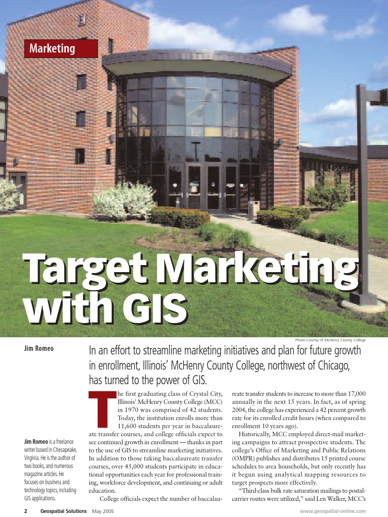 Target Marketing With GIS | PDF | Geographic Information System | Census
