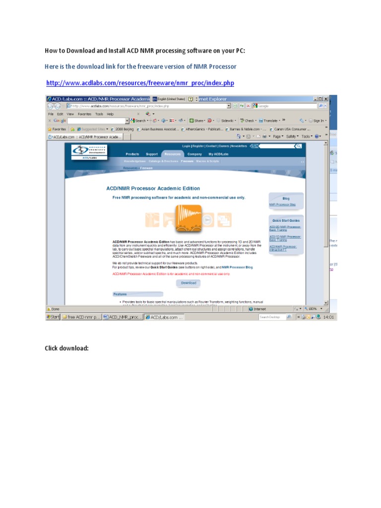 ACD NMR Processing | PDF
