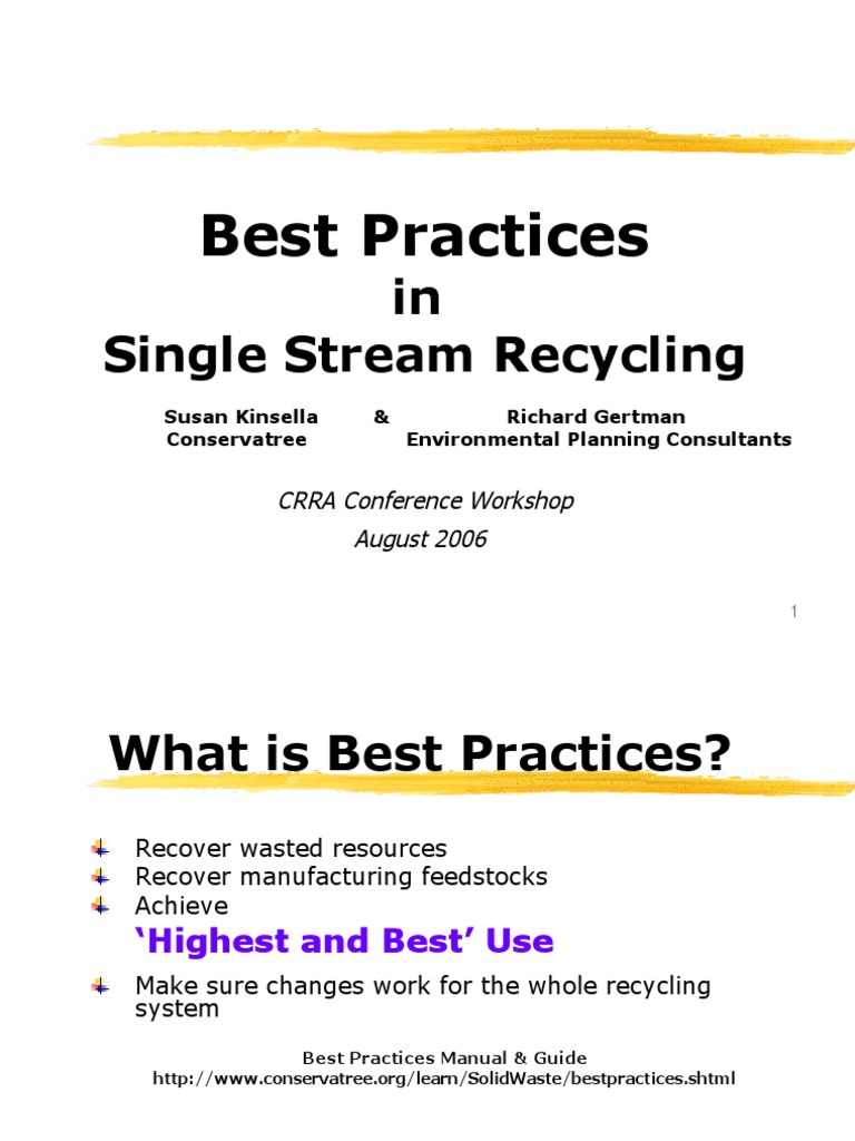 Recycling Best Practices Guide | PDF | Recycling | Waste