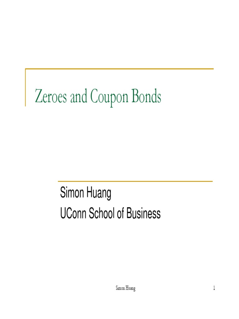 Understanding Zero-Coupon and Coupon Bonds | PDF | Bonds (Finance ...