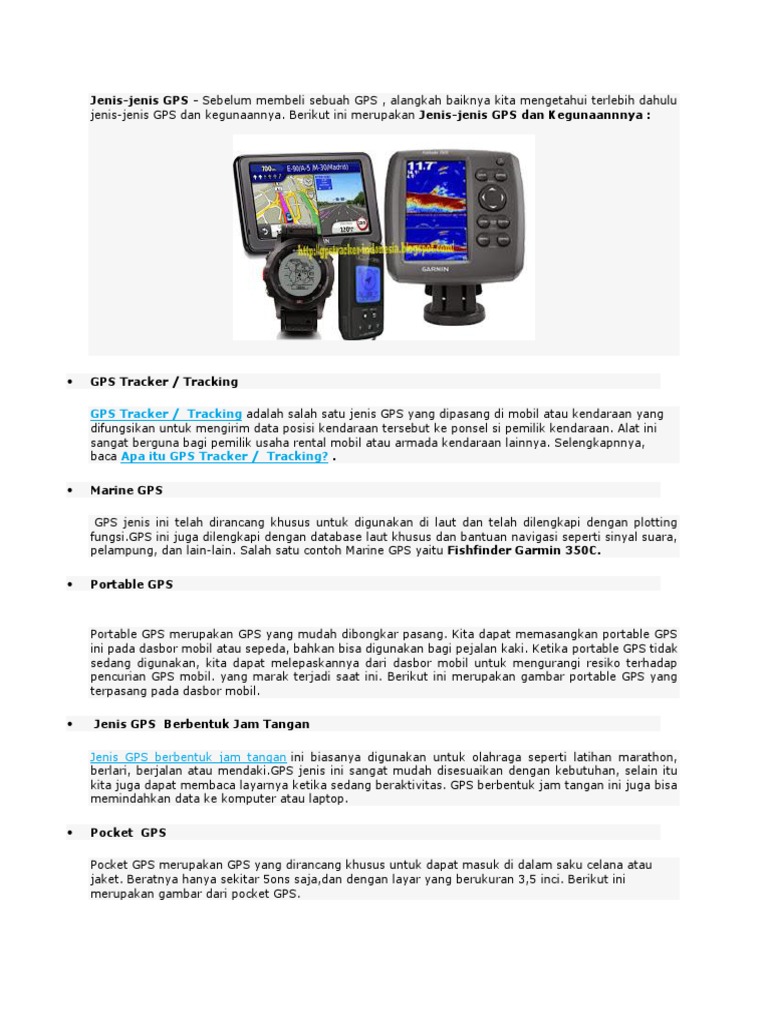 Jenis GPS | PDF