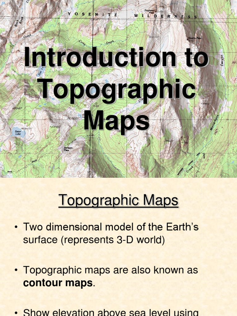 Introduction To Topo Maps | PDF | Contour Line | Map