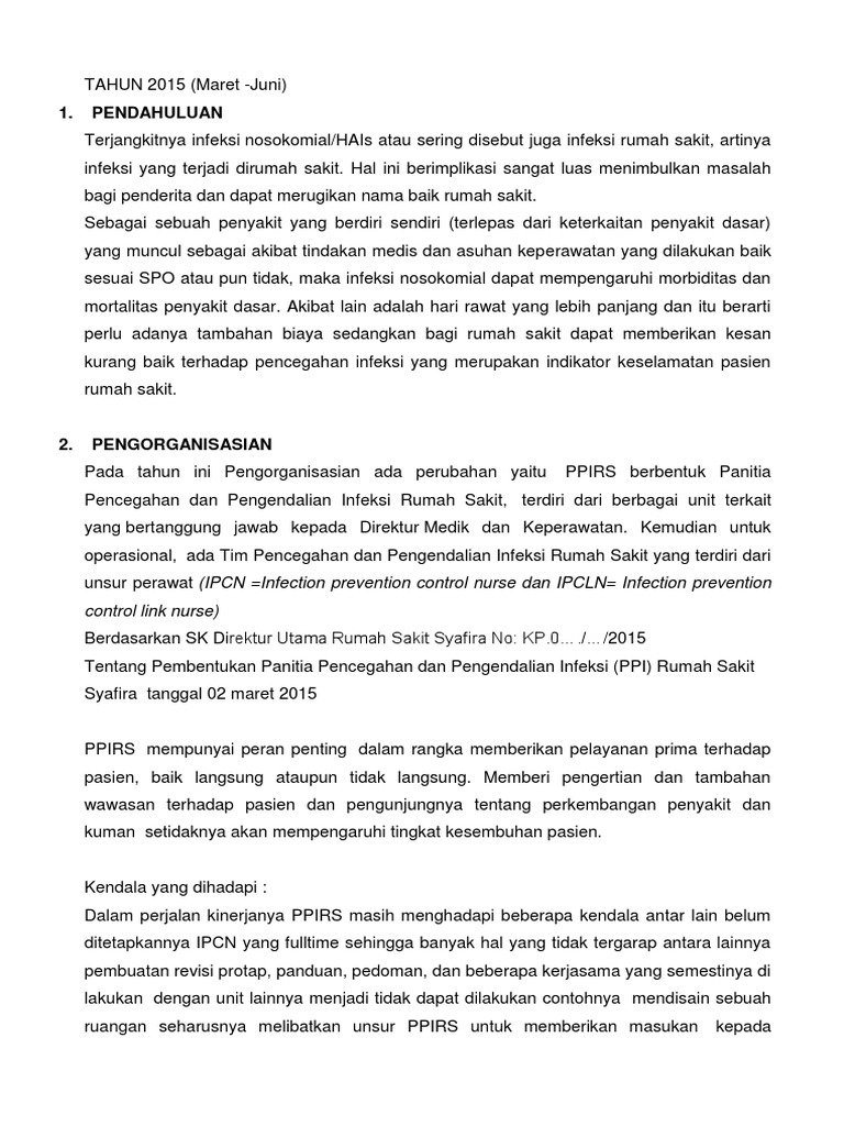 Contoh Laporan PPI | PDF