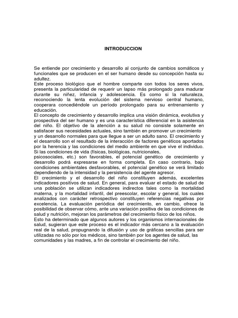 Introduccion y Conclusion de Cred | PDF | Adultos | Biología