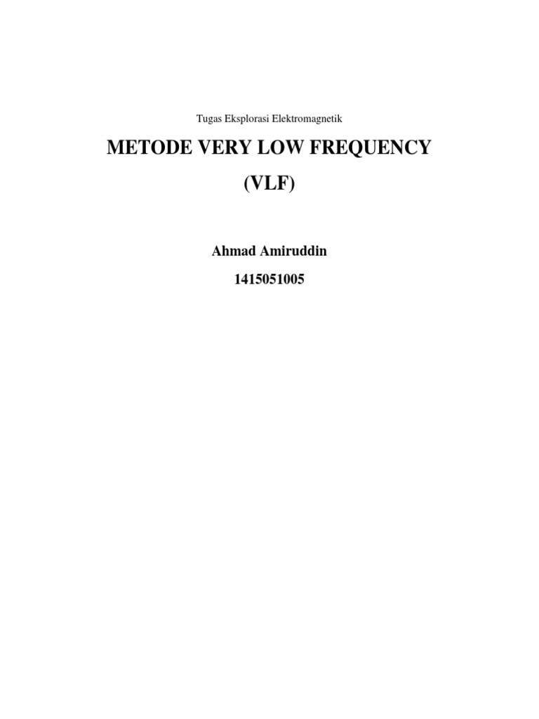 Metode VLF | PDF