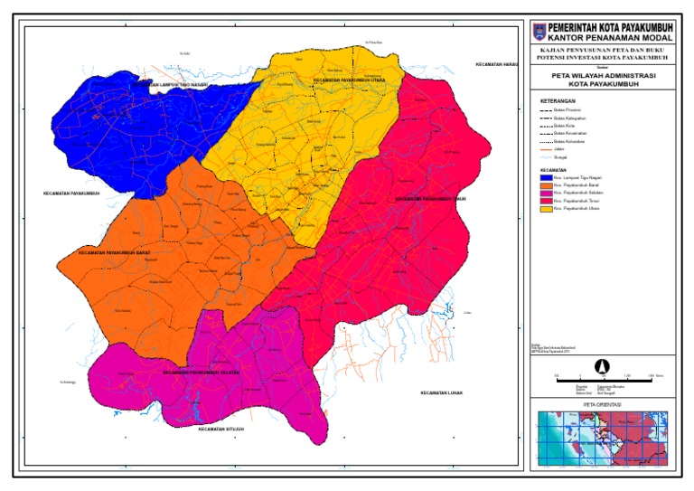 Peta Wilayah Administrasi Payakumbuh | PDF