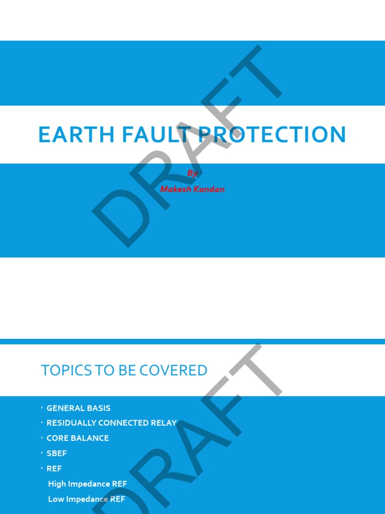 Earth Fault Protection Methods Explained | PDF | Electric Power ...