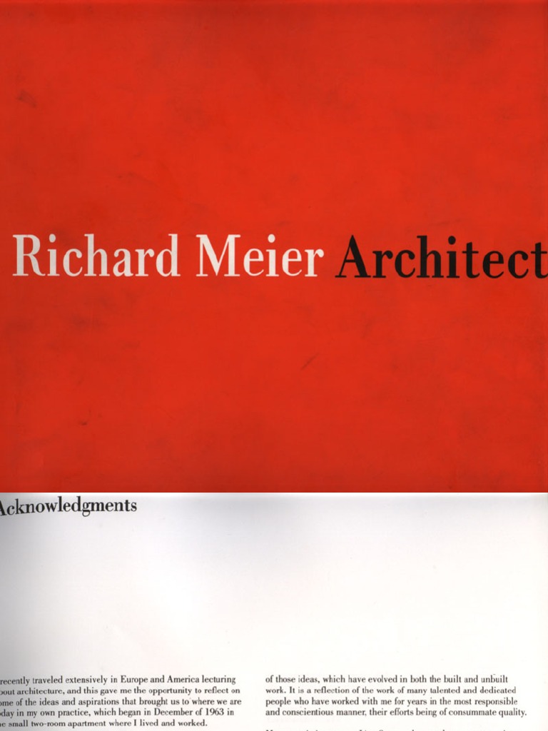 Architettura Richard Meier - Architect Red Book | PDF | Books