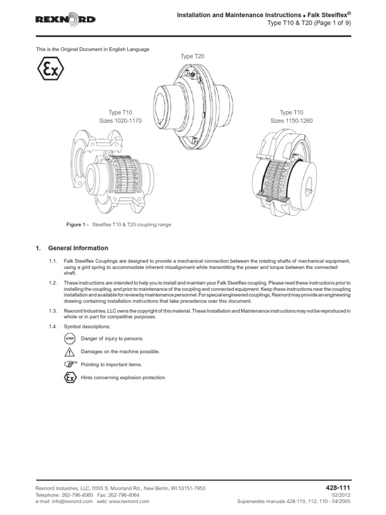 Falk Steelflex T10 T20 EN 428-111 | PDF | Screw | Mechanical Engineering