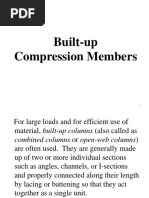 Batten Plate Design for Compression Members | PDF | Bending | Shear Stress