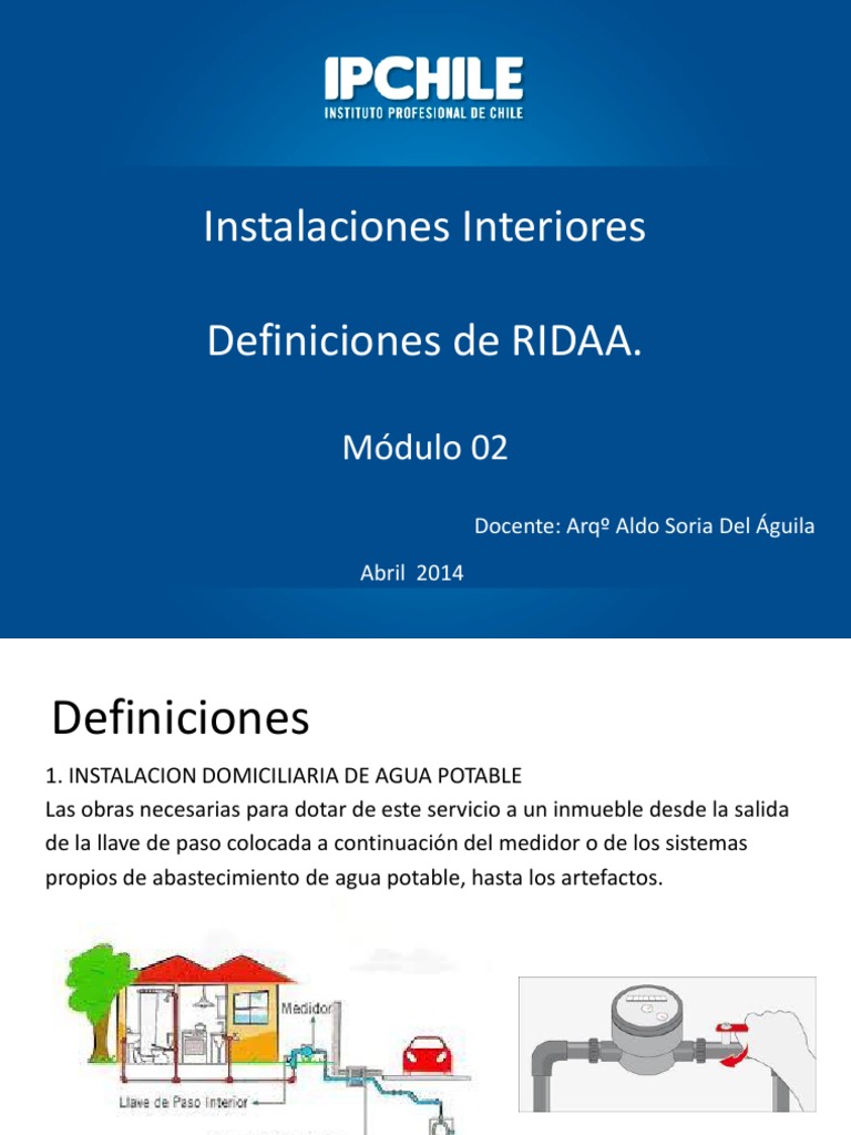 Módulo 02 Definiciones de RIDAA | PDF | Alcantarillado | Agua