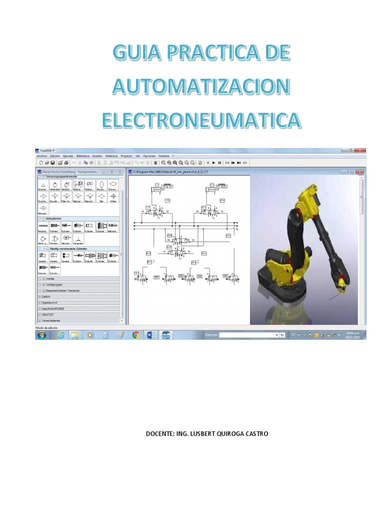 Guia Practica Automatizacion Electroneumatica Ing Lusbert | PDF | Relé | Máquinas