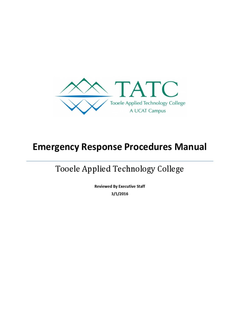 Emergency Response Procedure Guide-11!1!16 | PDF | Emergency ...