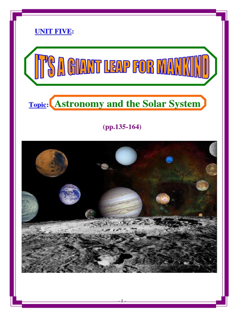Astronomy and Solar System Unit | PDF | Astronomy | Science