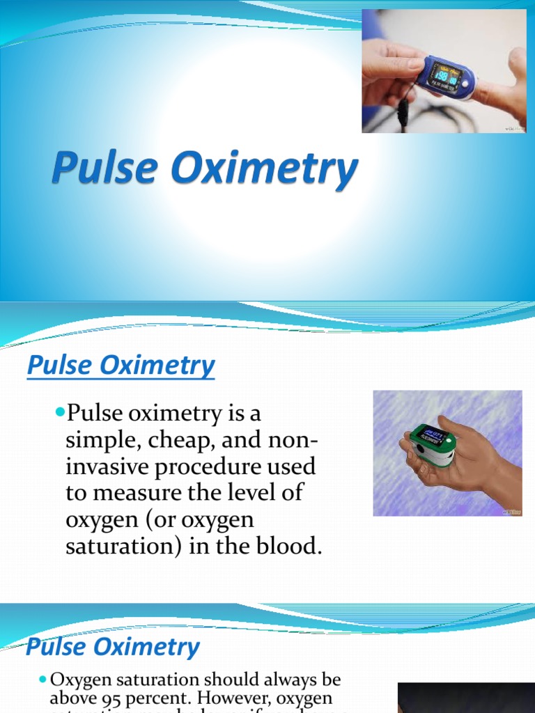 Lesson 9 Pulse Oxymetry | PDF | Health Sciences | Respiration