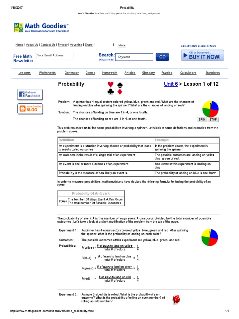 Probability PDF | Download Free PDF | Probability | Probability And ...