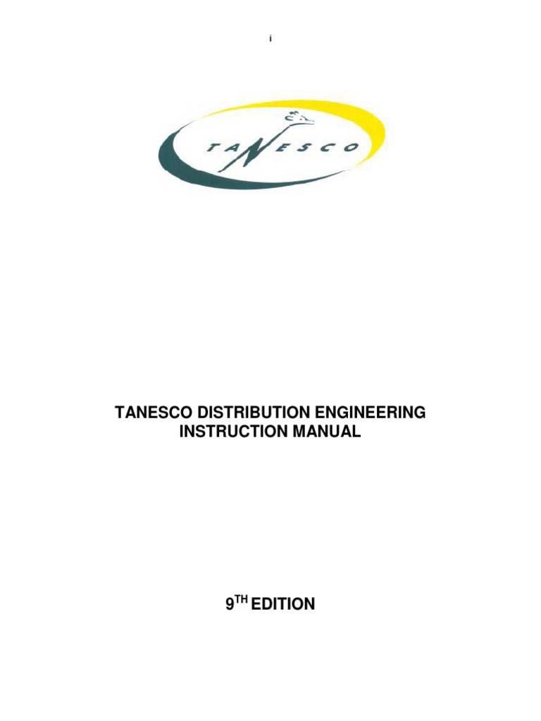 1.3-Tanesco Engineering Instruction Manual | PDF | Electric Power ...