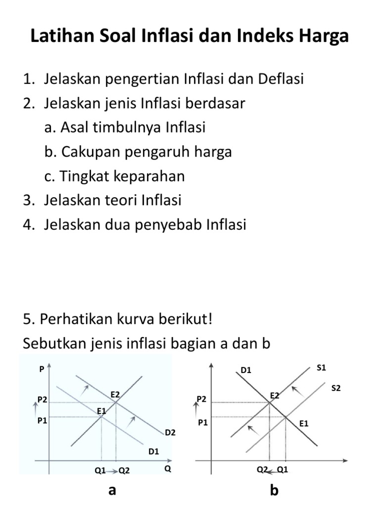 Latihan Soal Inflasi Dan Indeks Harga | PDF