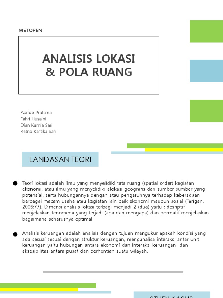 Lokasi Dan Pola Ruang 2 | PDF