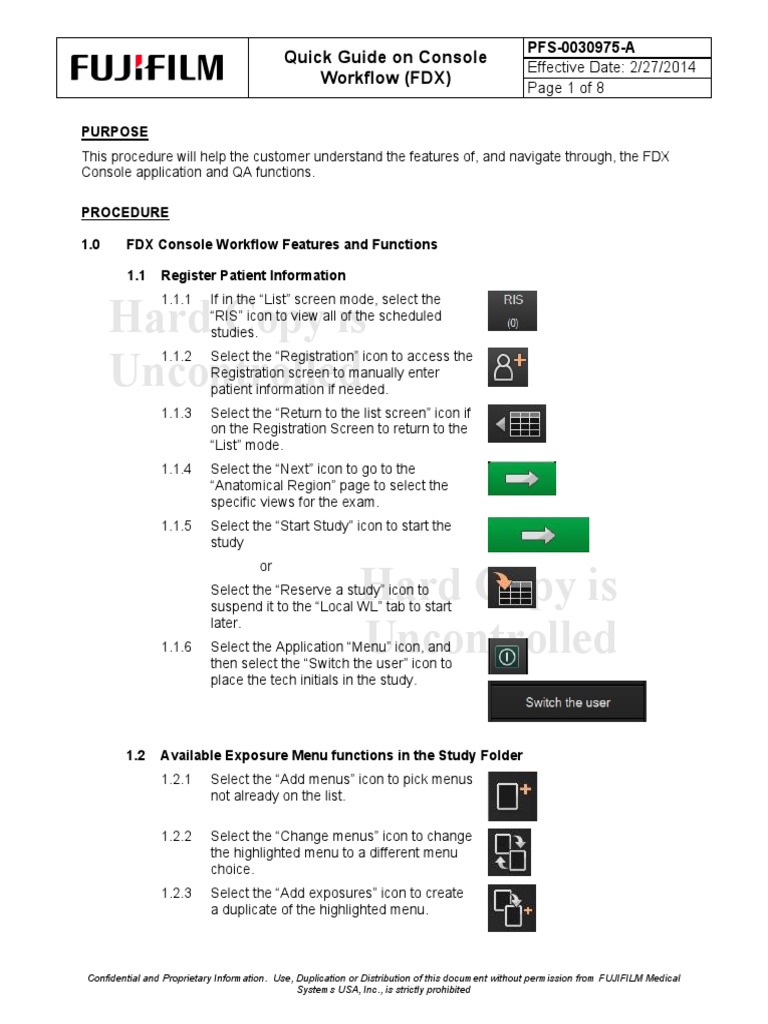 QG On Console Workflow FDX PFS 0030975 A | PDF | Icon (Computing ...