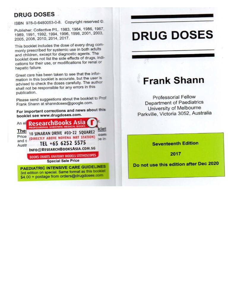 Drug Dose 2017 | PDF