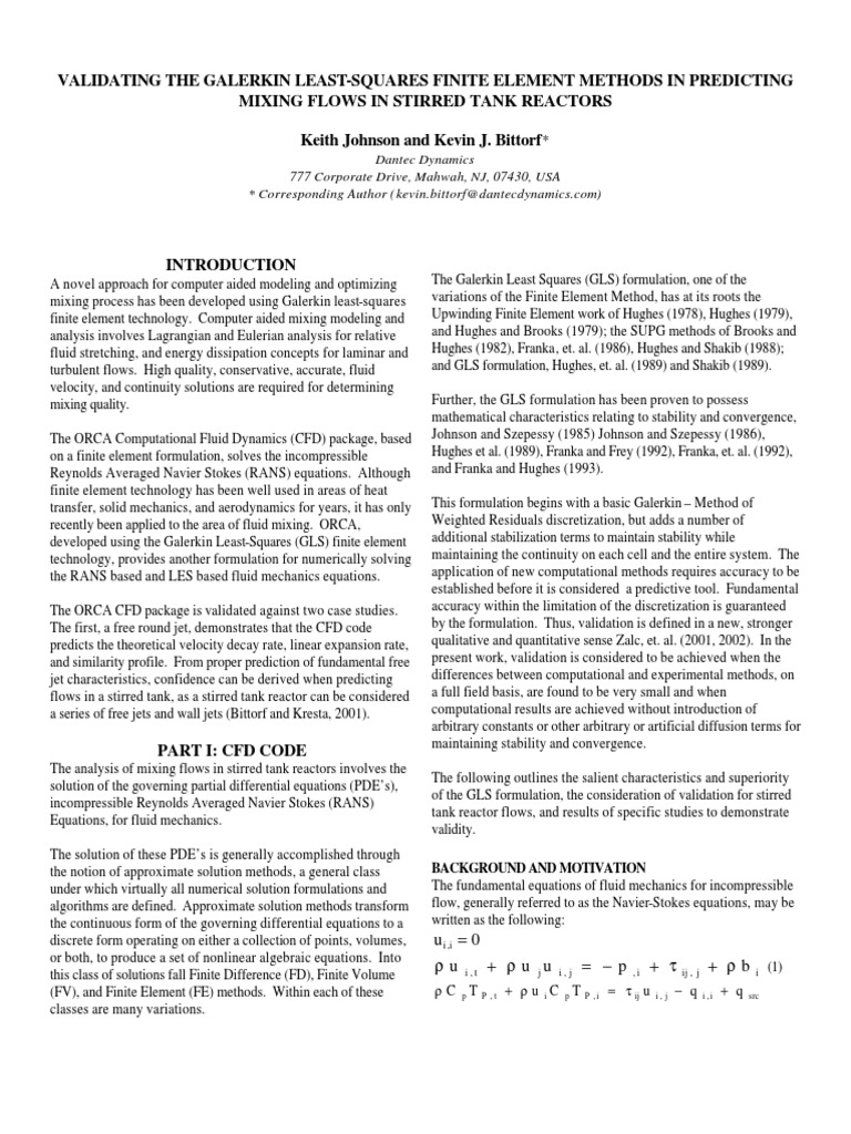Acusolve Turb Validation PDF | PDF | Computational Fluid Dynamics | Partial Differential Equation