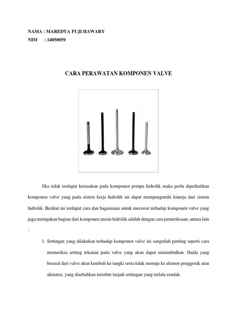 Komponen Valve | PDF