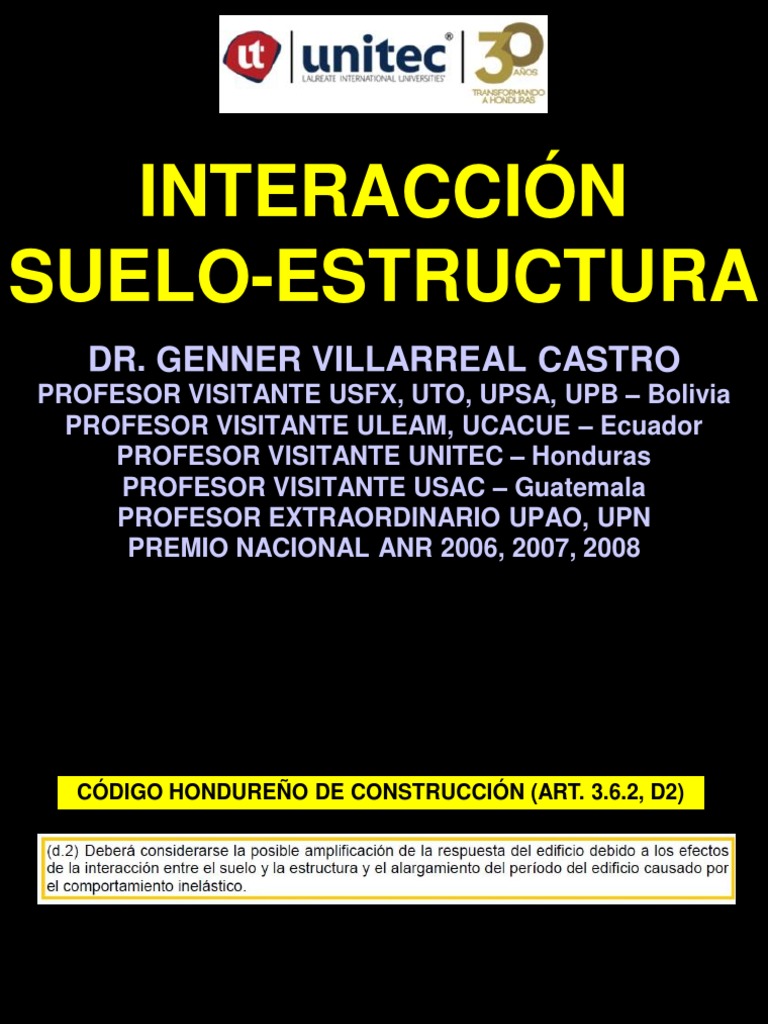 Interacción Suelo-Estructura | PDF