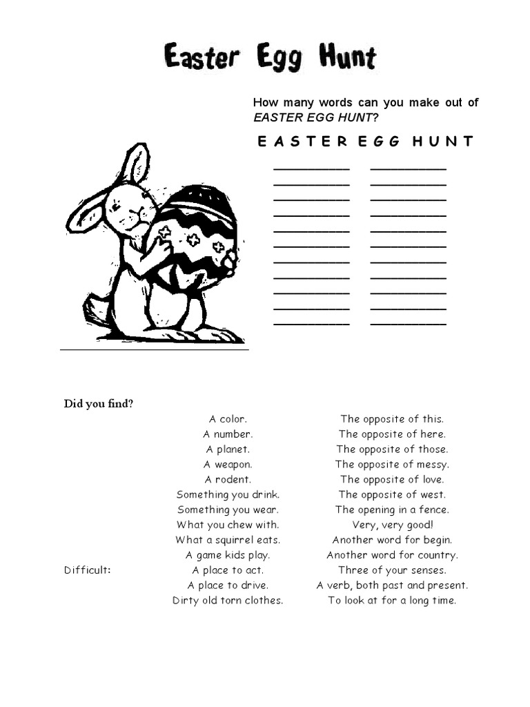 Easter Egg Hunt | PDF