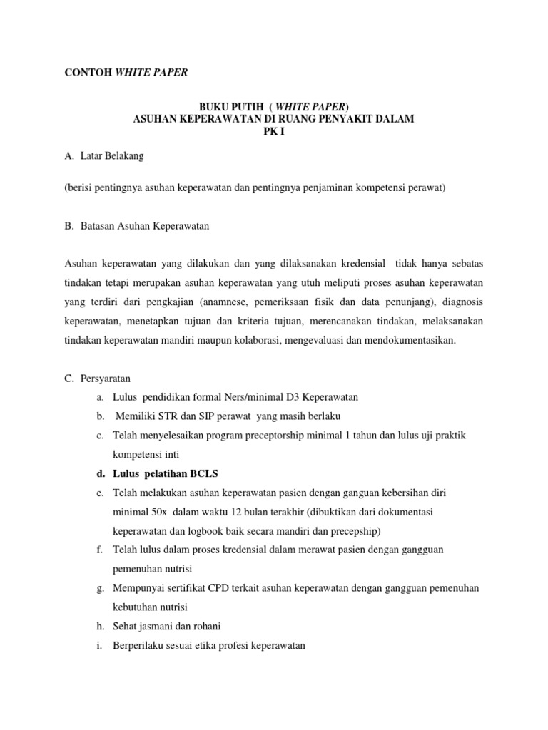 Contoh White Paper | PDF
