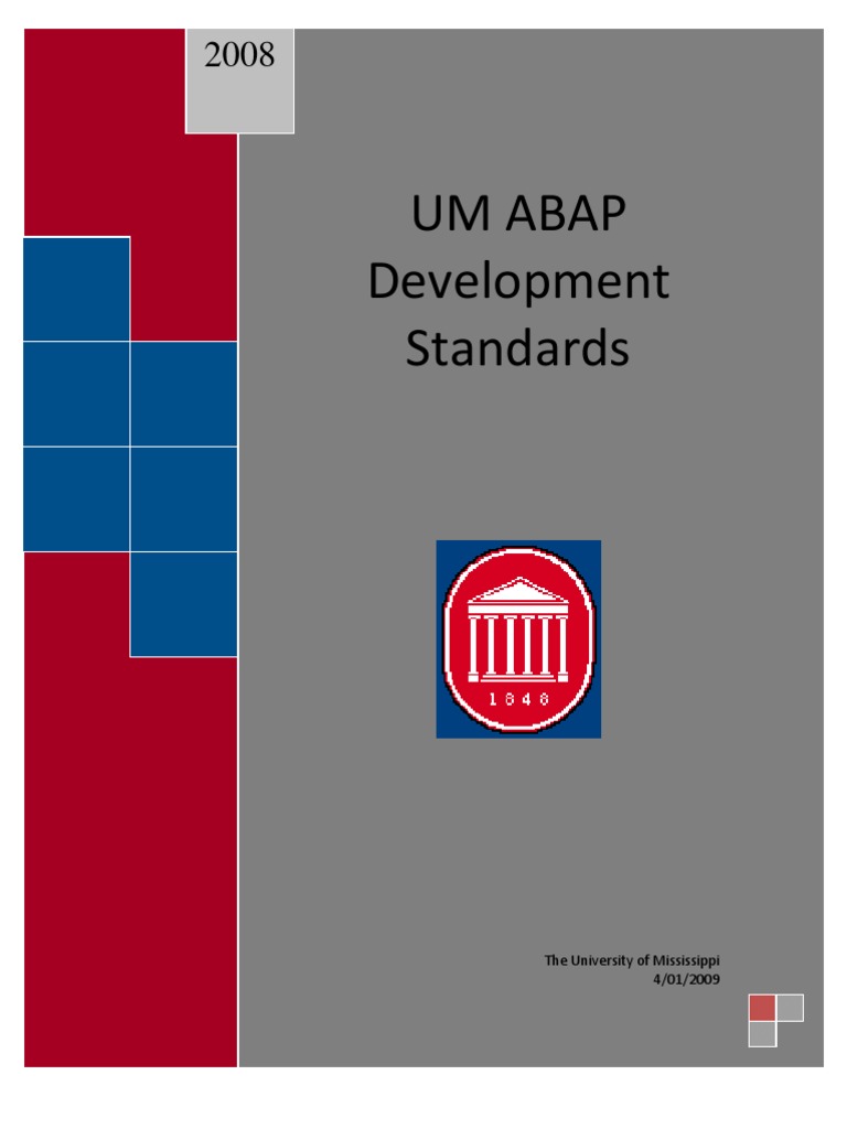UM ABAP Development Standards | PDF | Subroutine | Parameter (Computer Programming)