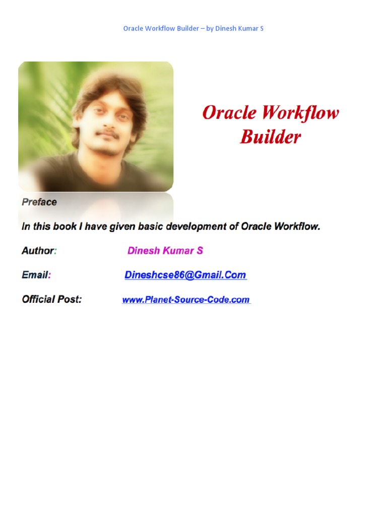 Oracle Workflow Builder Guide | PDF | Oracle Database | Pl/Sql