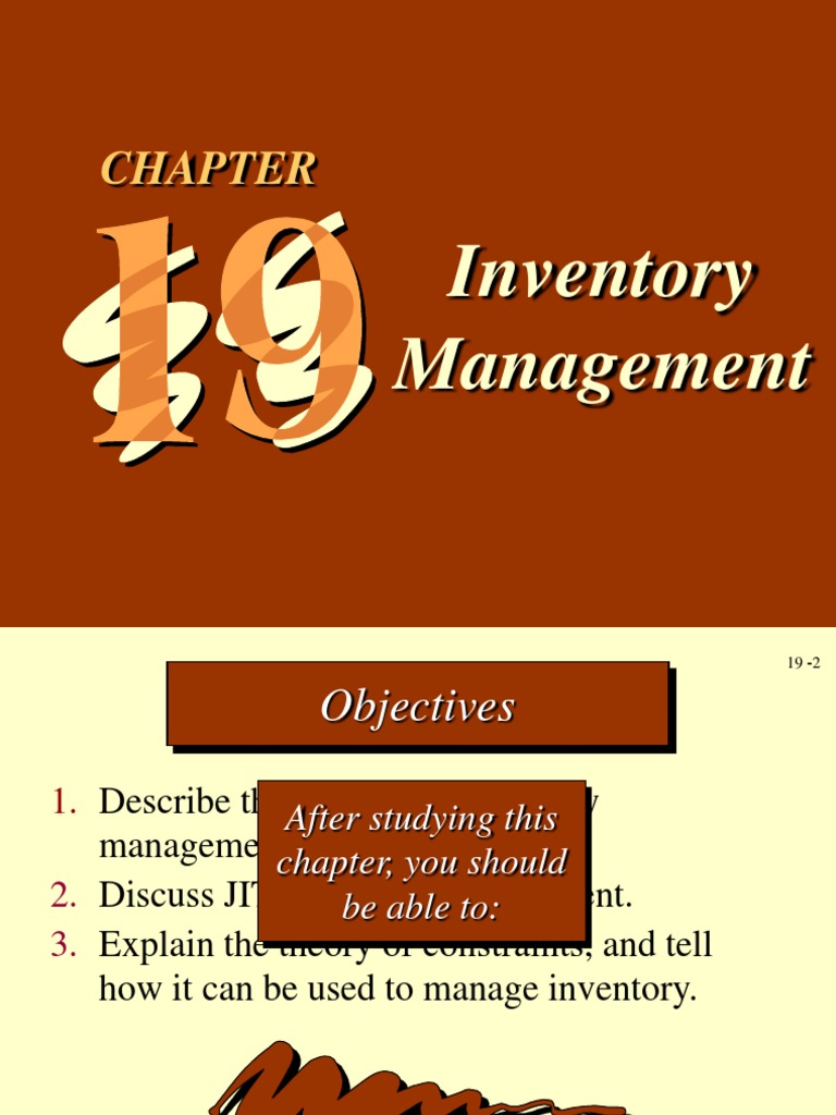Session 12 Inventory Management | PDF | Inventory | Systems Science