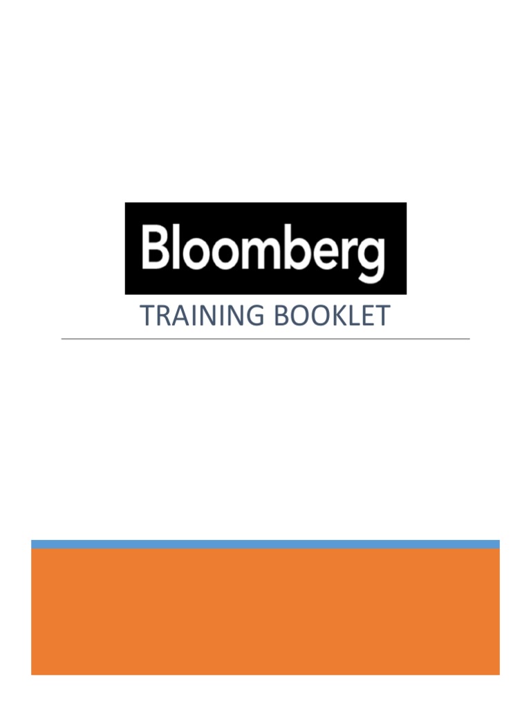 Bloomberg Training Manual | Download Free PDF | Commodity Markets ...