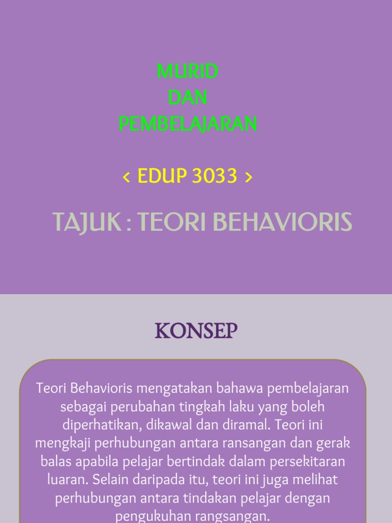 Teori Behaviouris | PDF