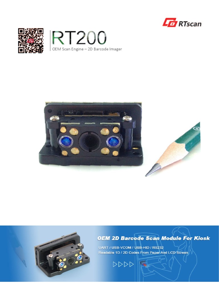 2D Barcode OEM Scan Engine RT200 | PDF | Barcode | Image Scanner