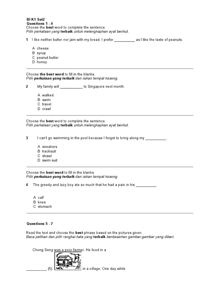 BI K1 Set2 Questions 1 - 4 | PDF