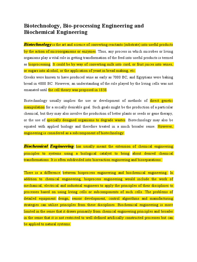 Biochemical Engineering | PDF | Penicillin | Biotechnology