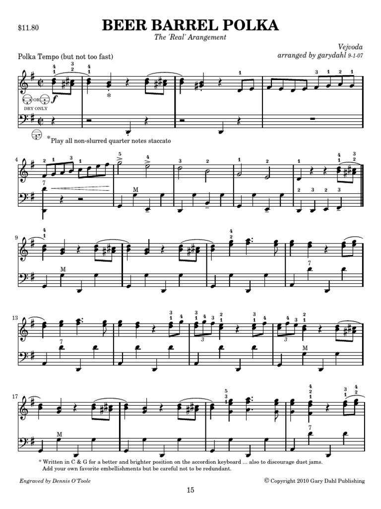 Beer Barrel Polka 1 | PDF | Leisure