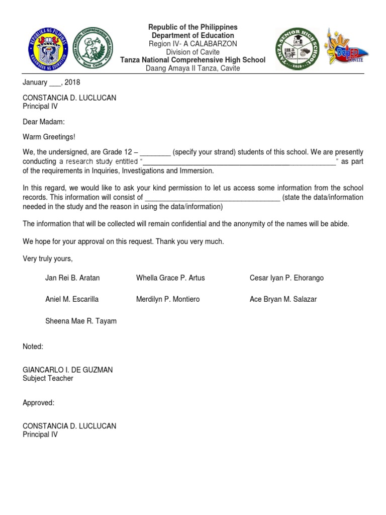 Letter Format Academic Performance | PDF