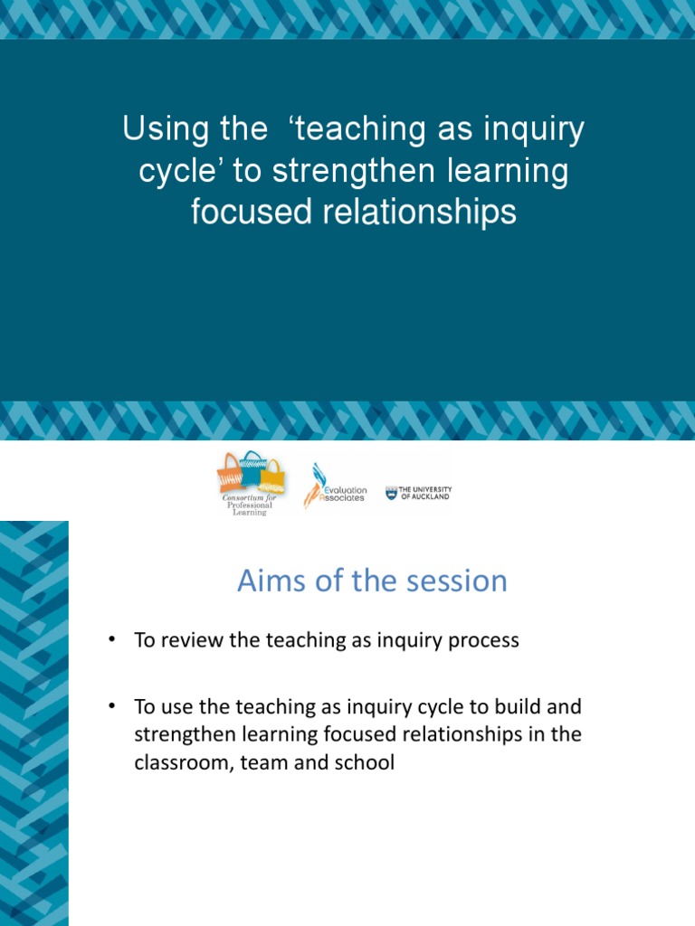 Using The Teaching As Inquiry Cycle' To Strengthen Learning Focused ...
